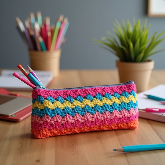 20 Amazing Crochet Pencil Case Ideas - Ask Bart