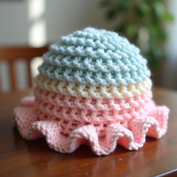 20 Amazing Crochet Ruffle Hat Ideas - Ask Bart